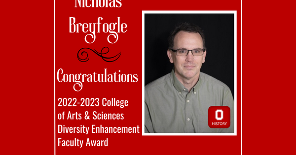 Congratulations to Nicholas Breyfogle! | Department of History